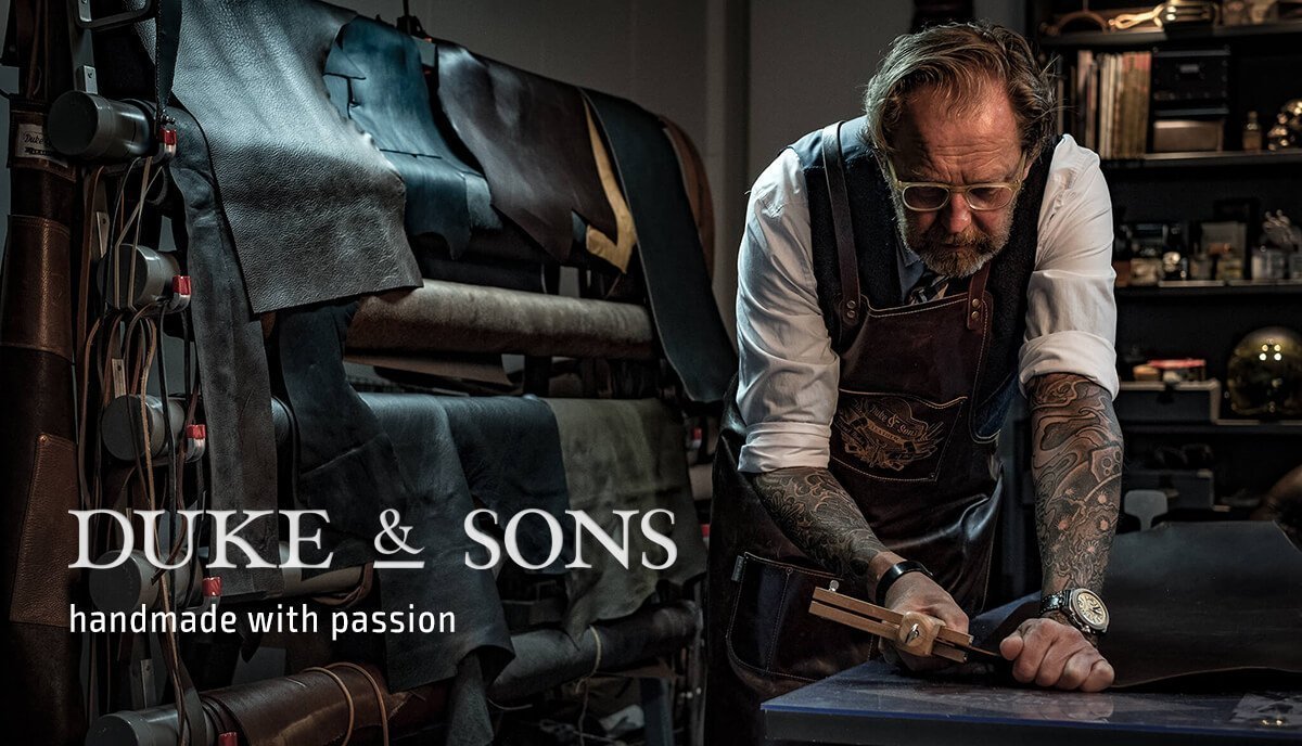 Duke & Sons Leather, handmade leather goods.