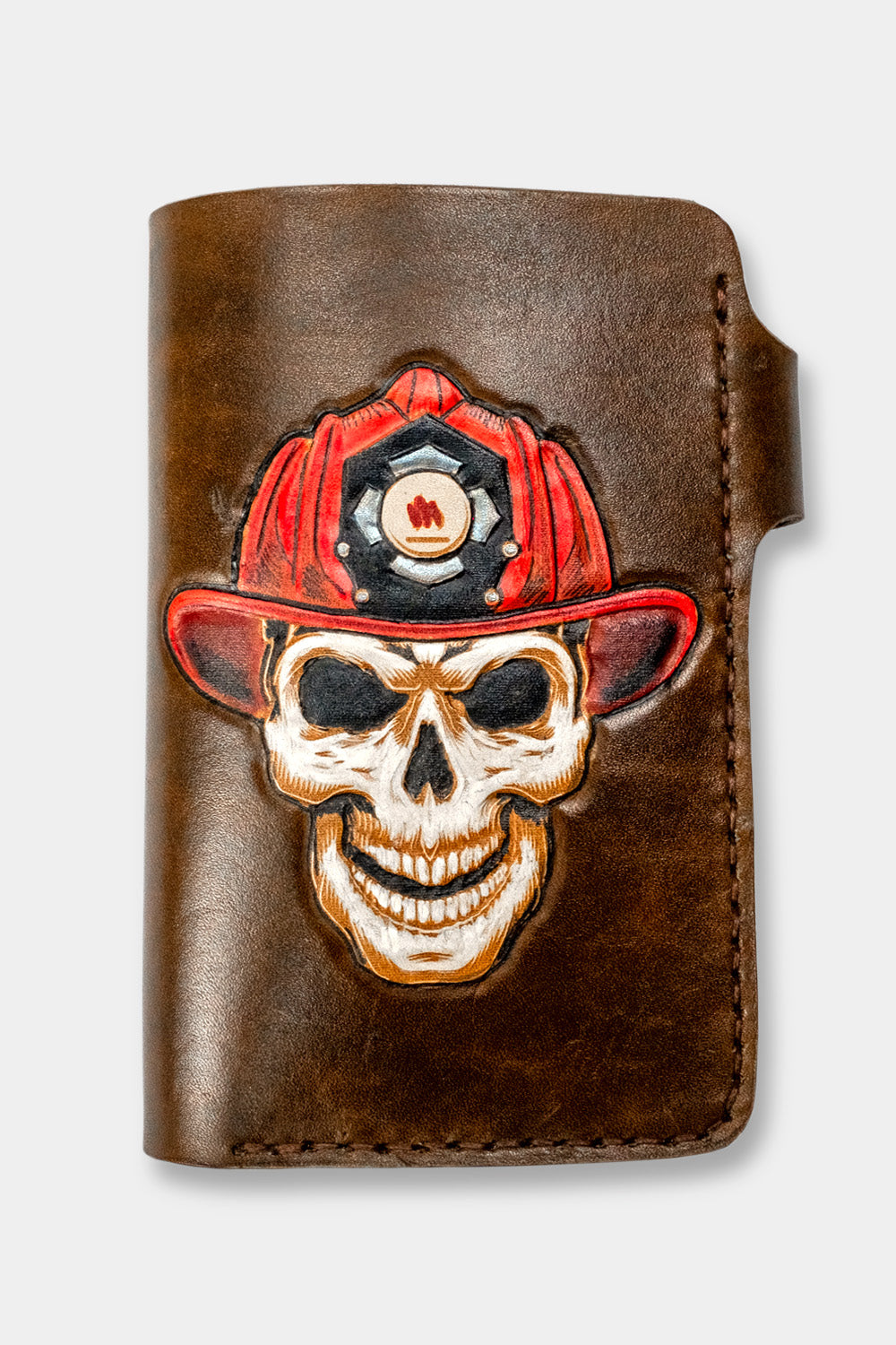 Men's Leather FireFighter Wallet, a statement of bravery!